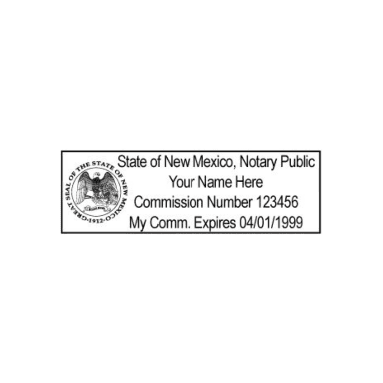 New Mexico Notary Stamp » Notary.net