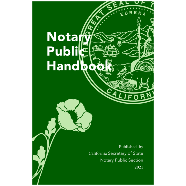 2021 California Notary Handbook » Notary.net