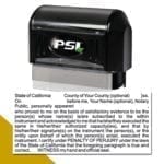 California Notary Acknowledgment Stamp | Notary.net