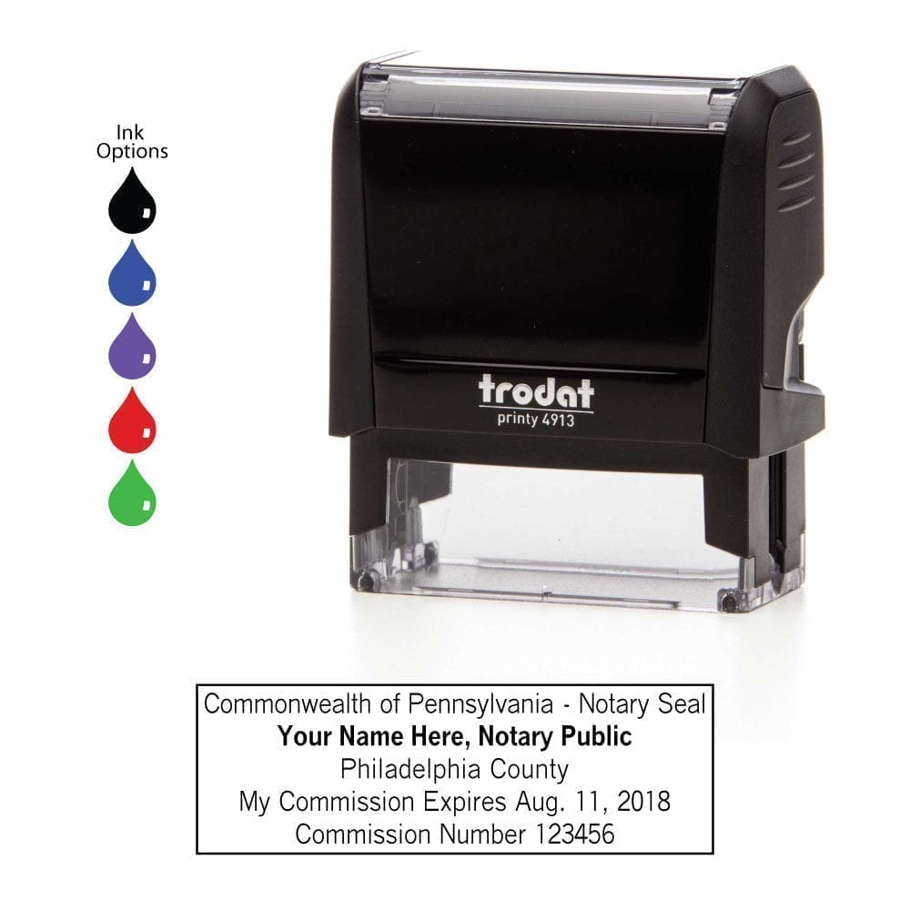 Custom Pennsylvania Notary Stamp Notary