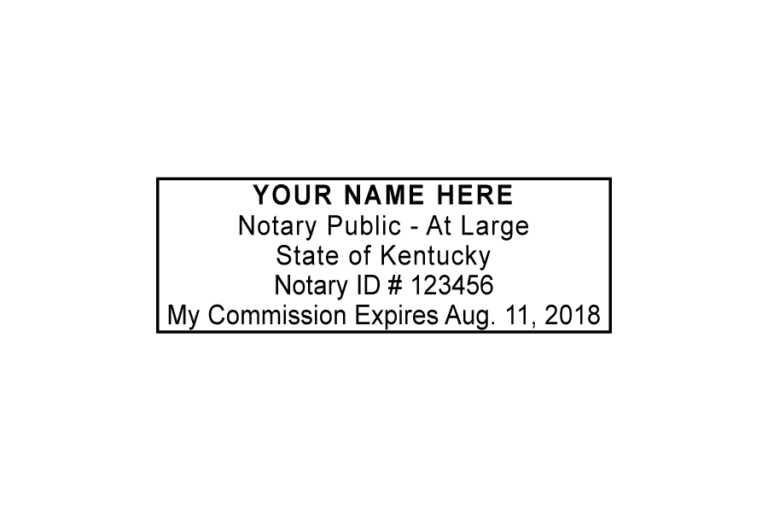 Kentucky Notary Stamp » Notary.net