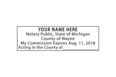 Michigan Notary Stamp » Notary.net