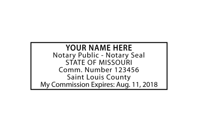 Missouri Notary Stamp » Notary.net