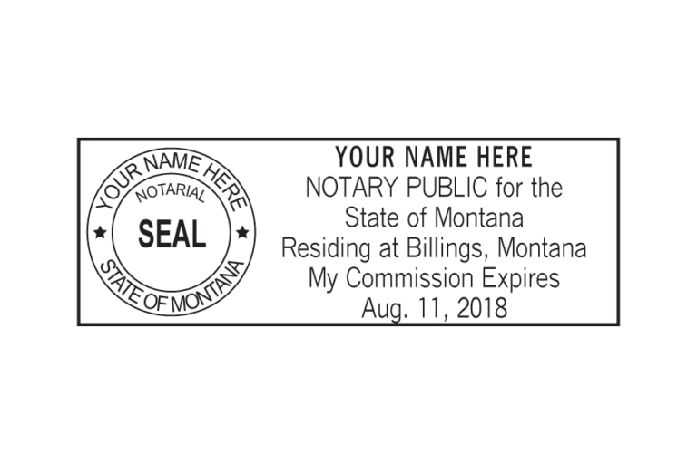 Montana Notary Stamp » Notary.net