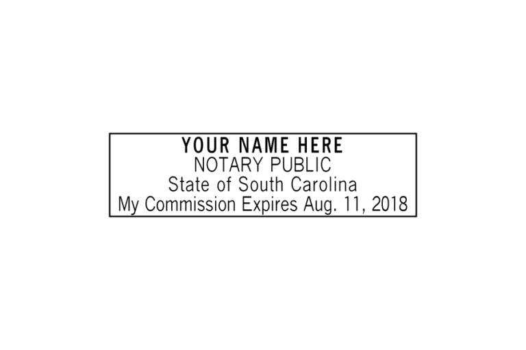 South Carolina Notary Stamp » Notary.net