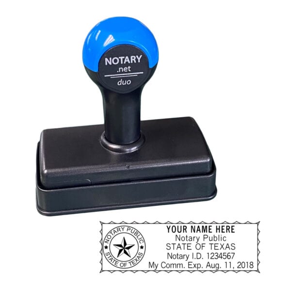 Texas Traditional Notary Stamp » Notary.net