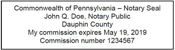Pennsylvania Notary Stamp Requirements » Notary.net