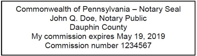 Pennsylvania Notary Stamp Requirements » Notary.net