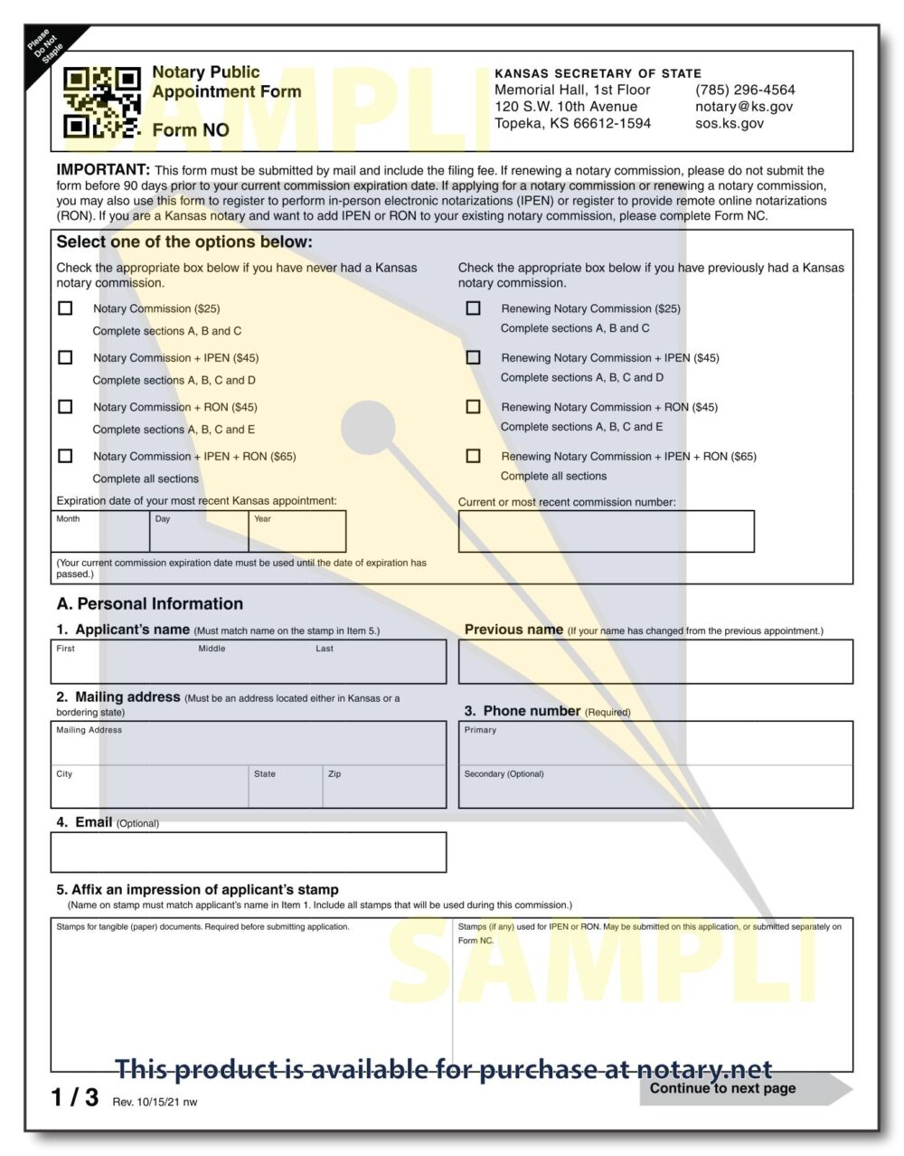 Kansas Notary Bond Notary